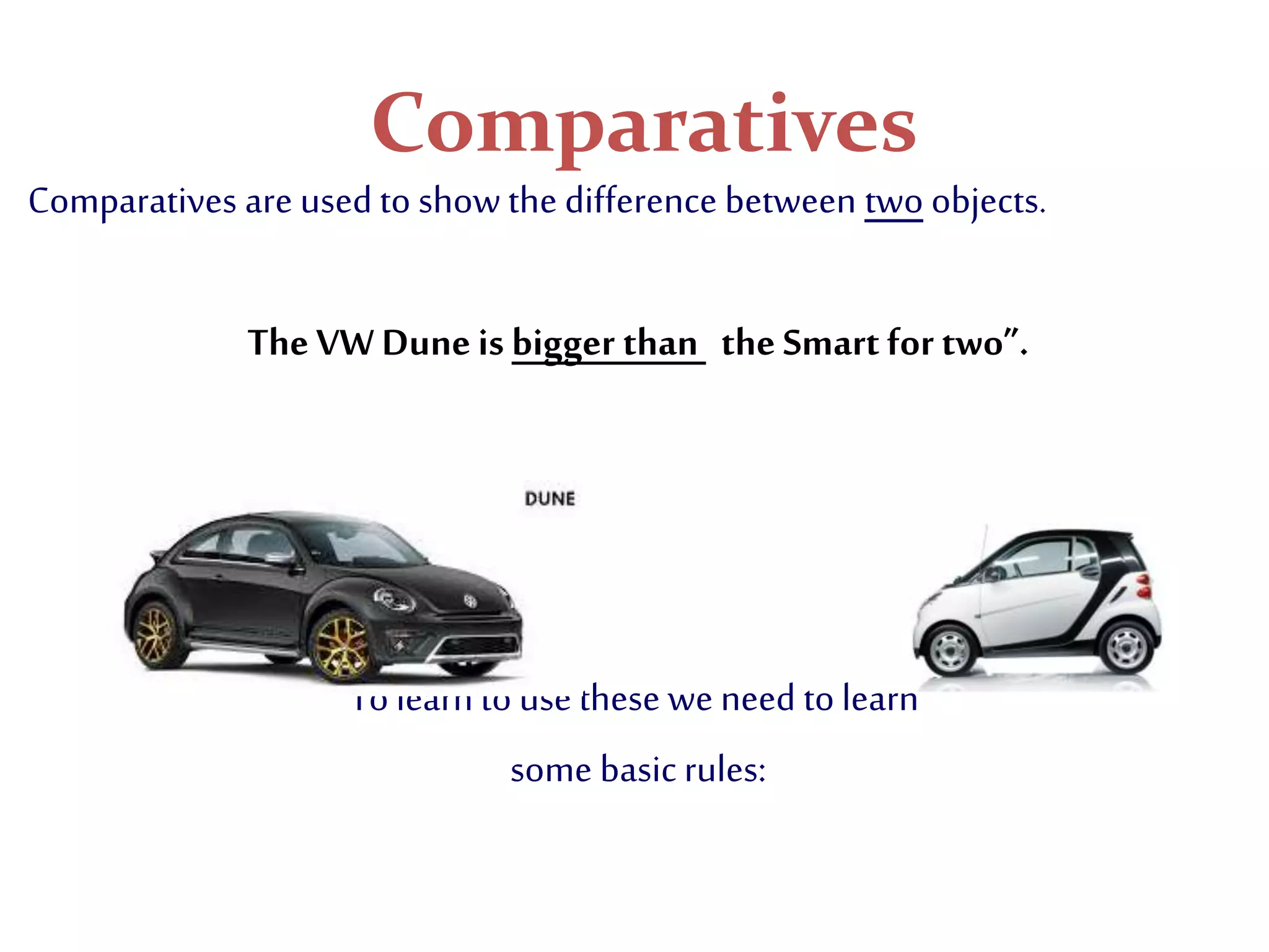 Comparatives and superlatives | PPT
