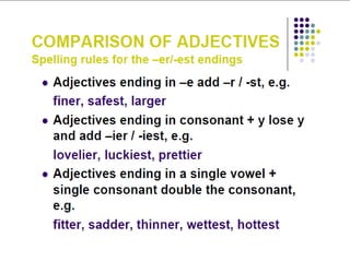 COMPARATIVES AND SUPERLATIVES PRESENTATION | PPT | Auto Racing | Sports