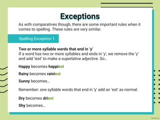 Comparatives and superlativessssssssssss | PPTX