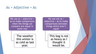 Comparatives and superlatives | PPTX