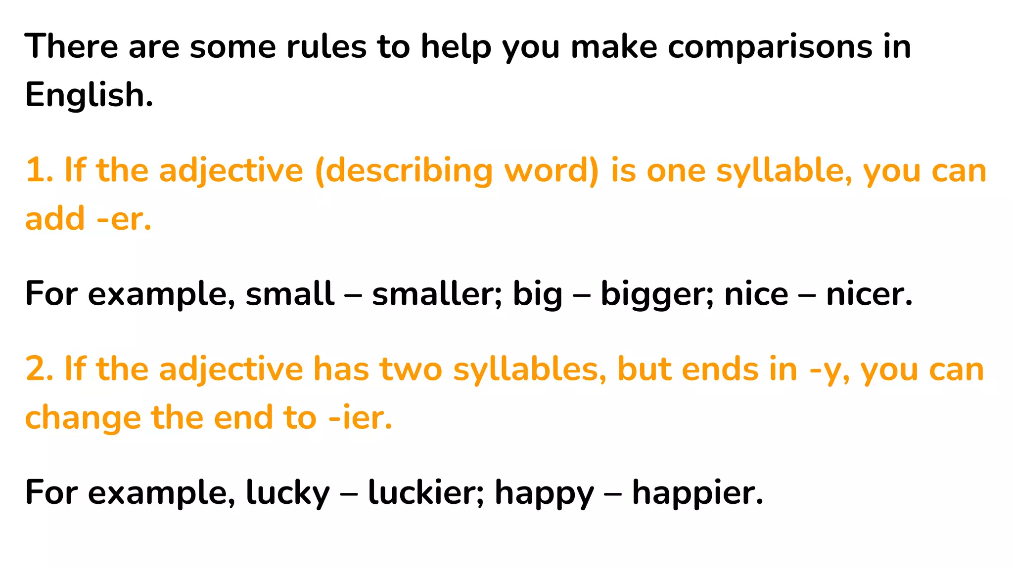 Comparatives and superlatives + as ... as much less | PPTX