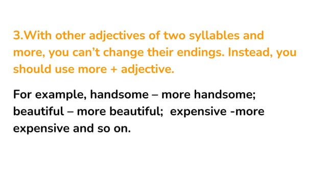 Comparatives and superlatives + as ... as much less | PPTX