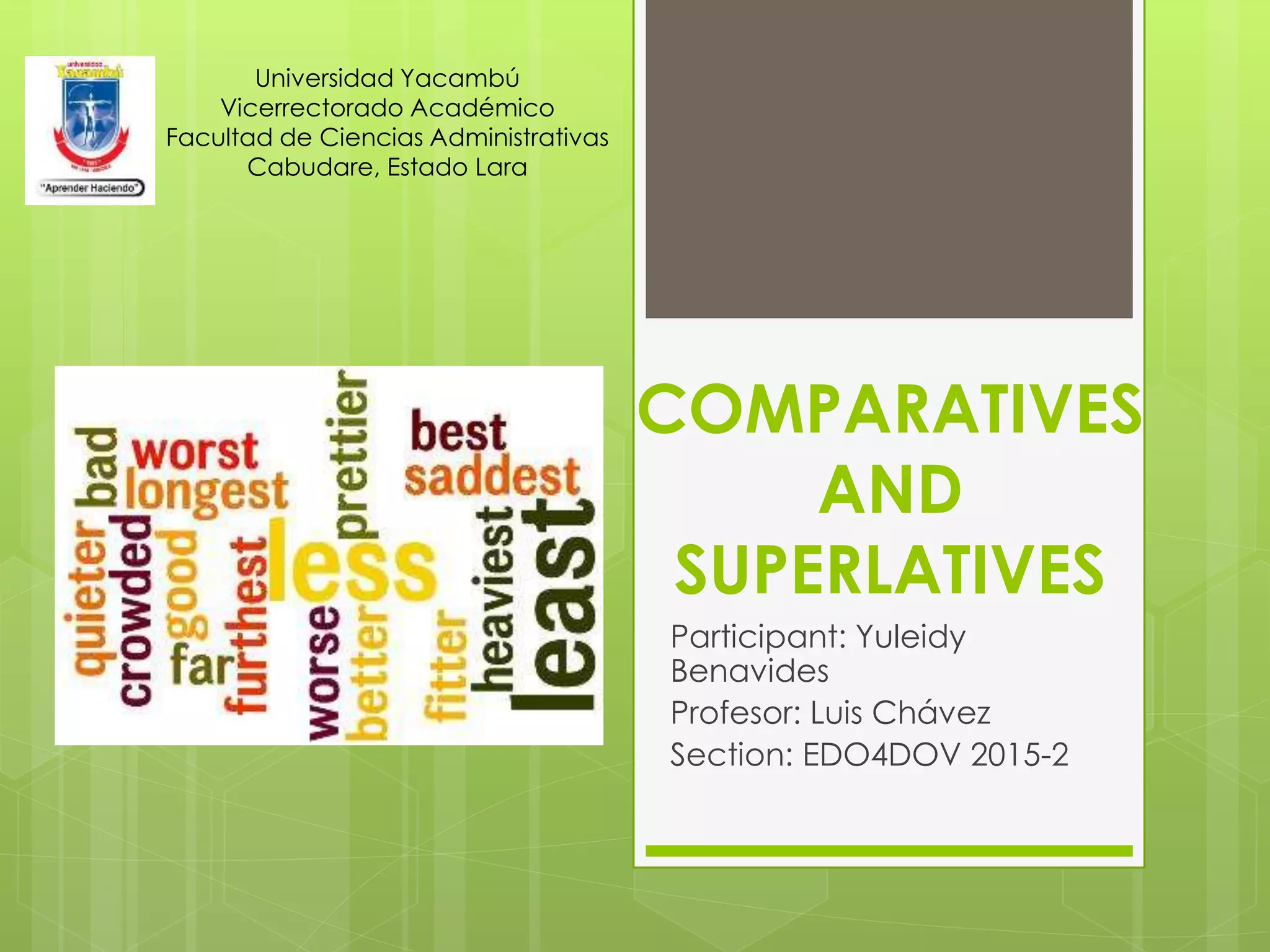 Comparatives and Superlatives | PPTX