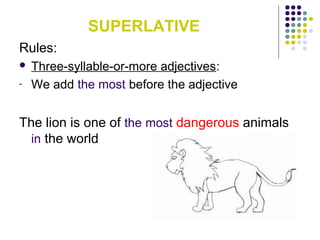 Comparative and Superlative Adjectives | PPT