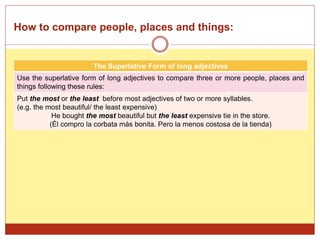 Comparatives and superlatives forms of adjectives in English | PPT