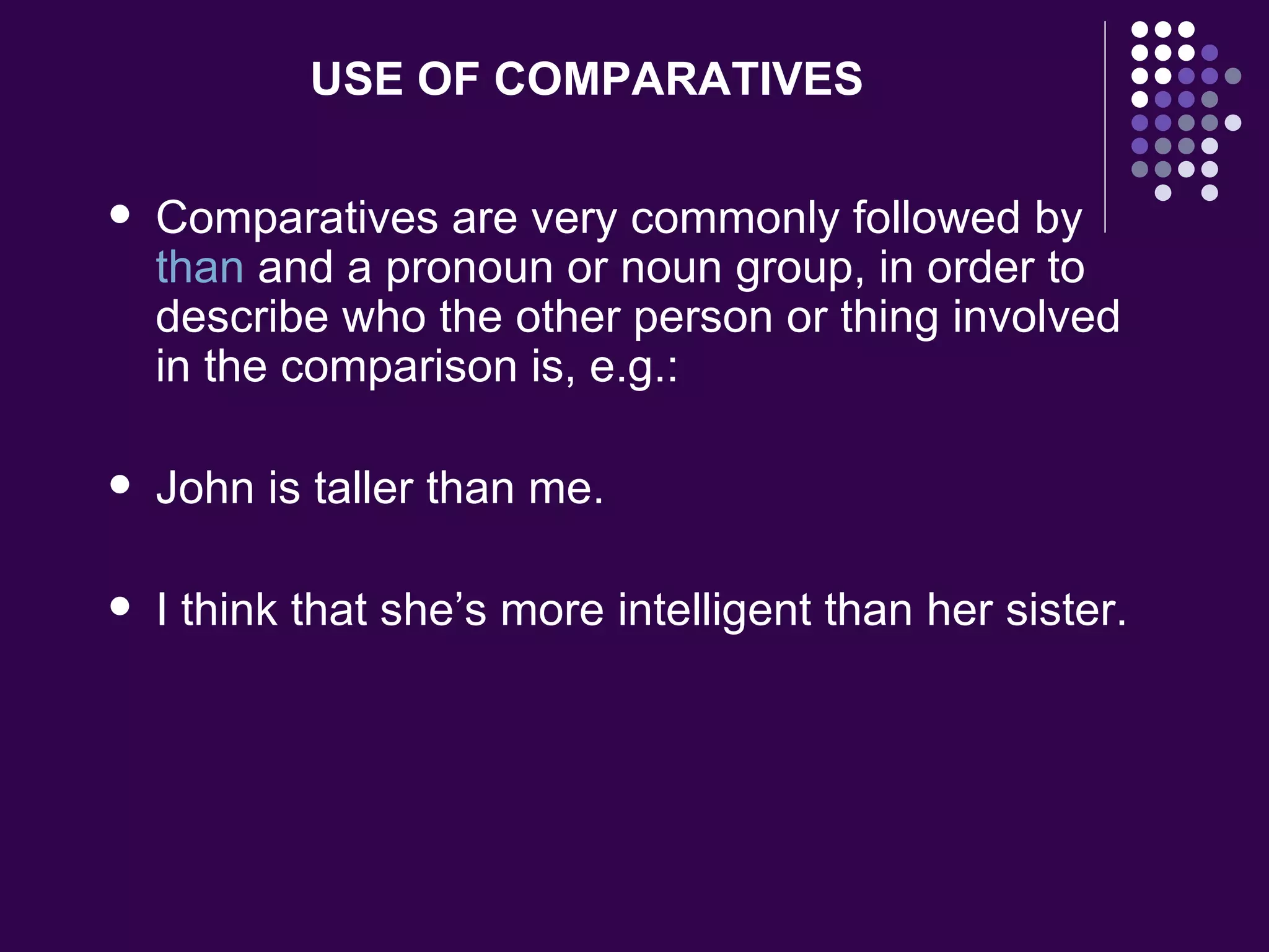 Comparatives and superlatives gen | PPT