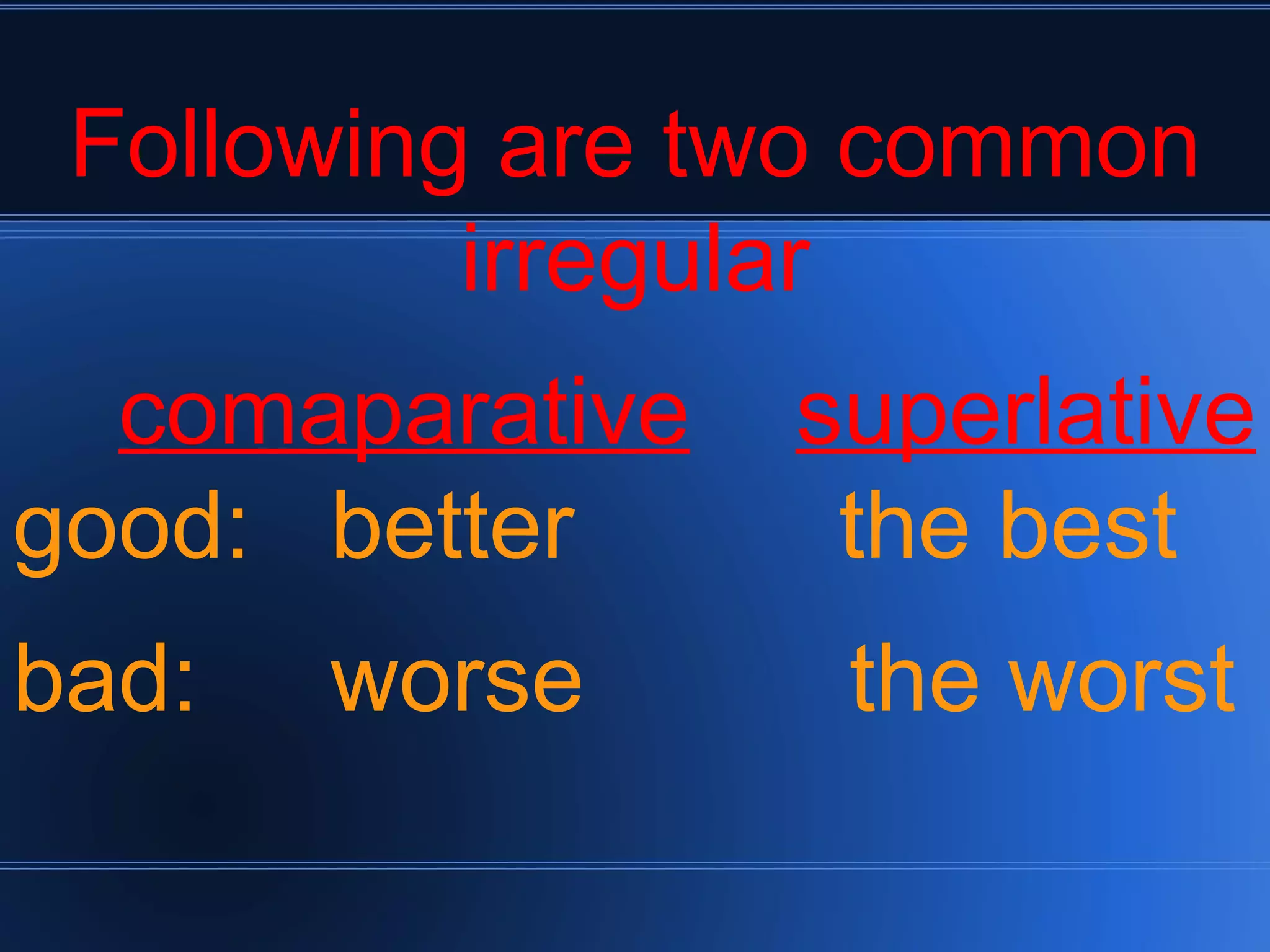 Comparatives and superlatives planets powerpoint | PPT