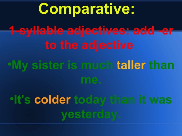 Comparatives and superlatives planets powerpoint | PPT