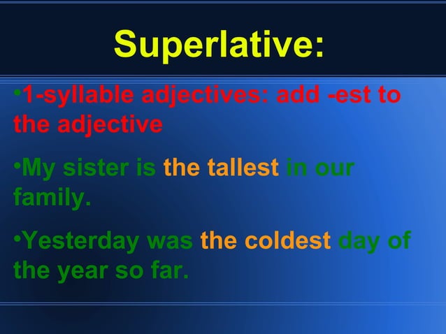 Comparatives and superlatives planets powerpoint | PPT