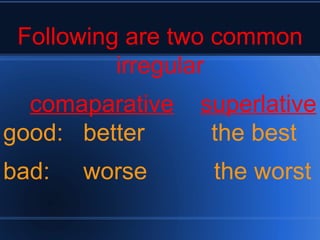 Comparatives and superlatives planets powerpoint | PPT