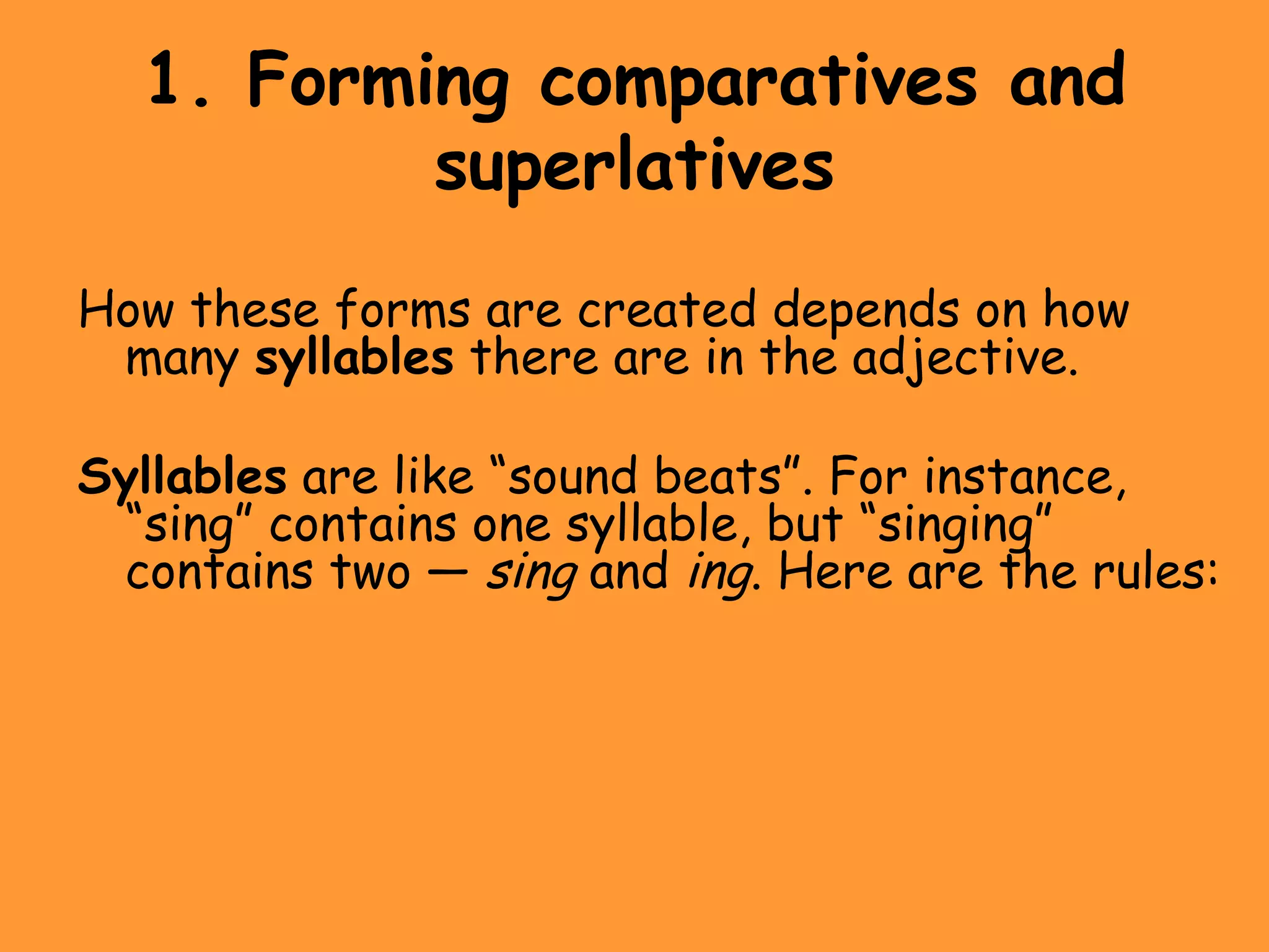 Comparatives and superlatives power point | PPT