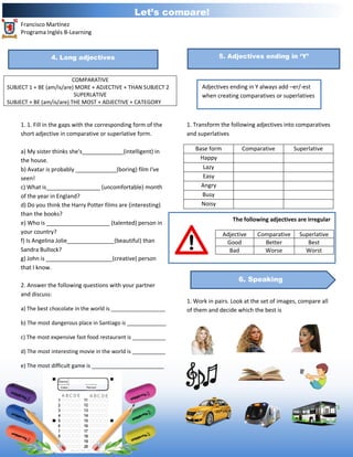 Comparatives and supperlatives (1) | PDF | Education