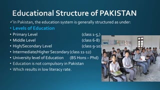 Comparison of Pakistan and United Kongdom education | PPTX