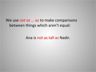 Comparatives (More...than/ er...than) | PPT