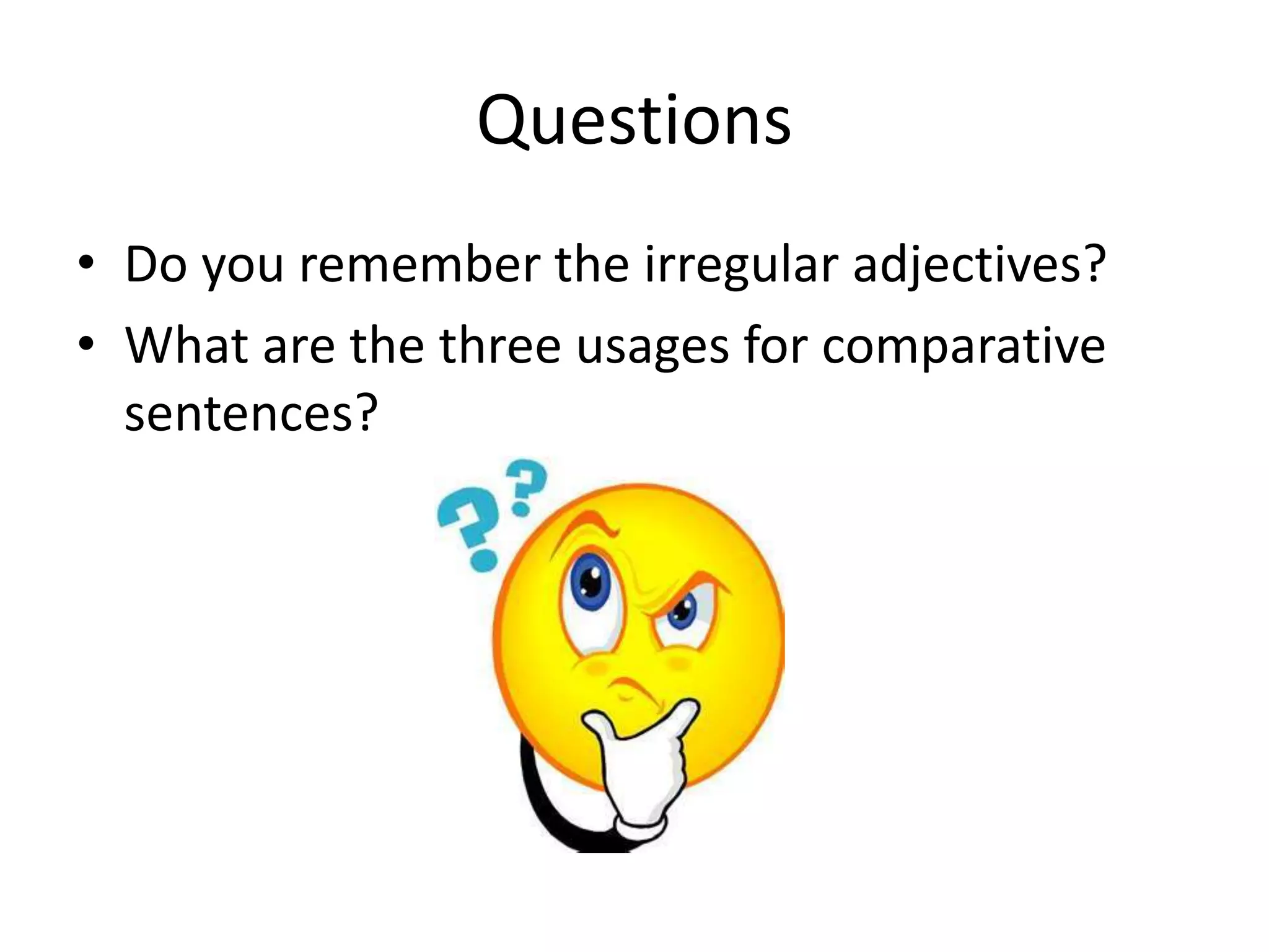 Comparative sentences | PPTX