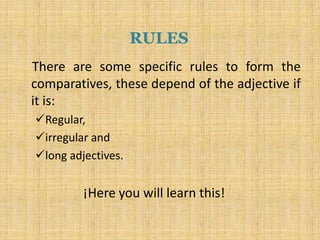 Comparison of adjectives | PPTX