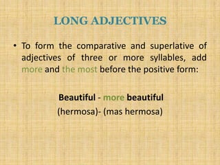 Comparison of adjectives | PPTX