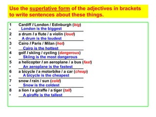 Comparatives superlatives | PPT