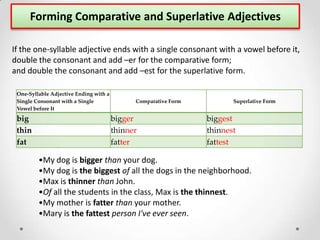 Comparatives &superlatives | PPTX