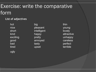 Comparatives & Superlatives | PPT