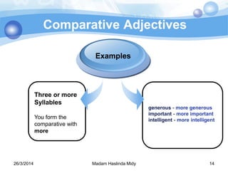 Comparatives & superlatives | PPTX
