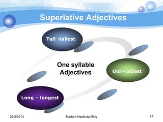 Comparatives & superlatives | PPTX