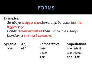Comparatives & Superlatives | PPT