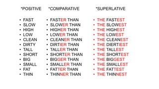Comparatives & superlatives movers d | PPTX