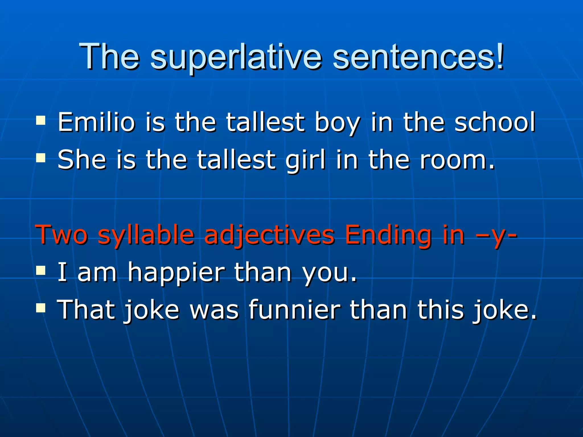 Comparatives superlatives | PPT