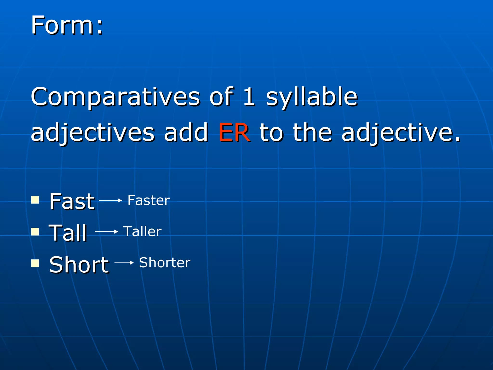 Comparatives superlatives | PPT