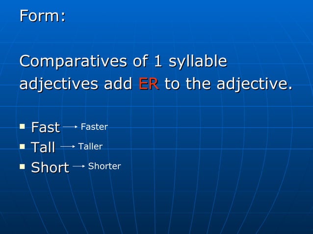 Comparatives superlatives | PPT
