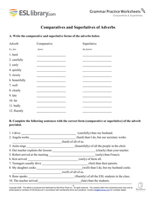 Comparatives superlatives worksheet_with_answers | PDF
