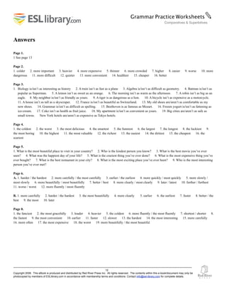 Comparatives superlatives worksheet_with_answers | PDF
