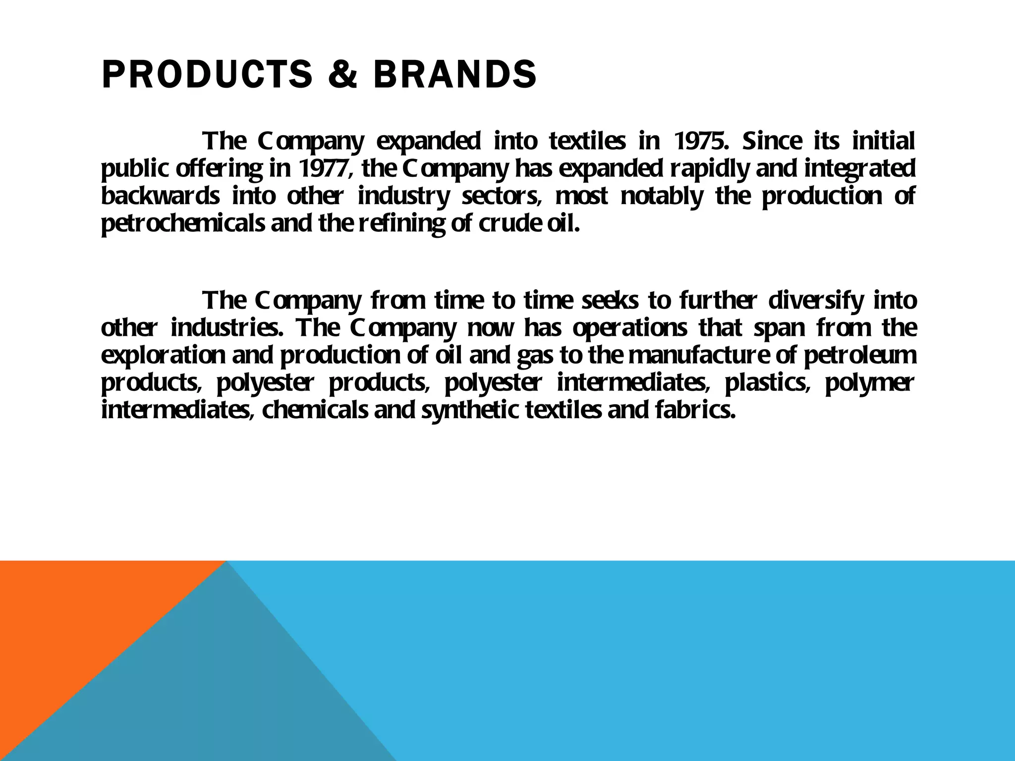 Comparative statement of reliance industries ltd | PPT