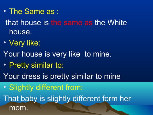 Comparative structures 5to | PPT