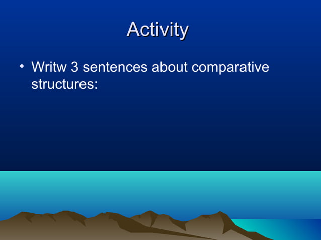 Comparative structures 5to | PPT