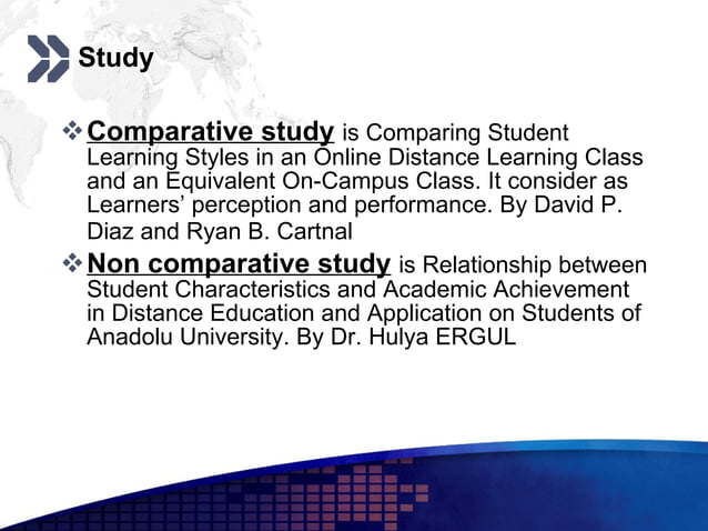 Comparative study and non comparative study | PPT