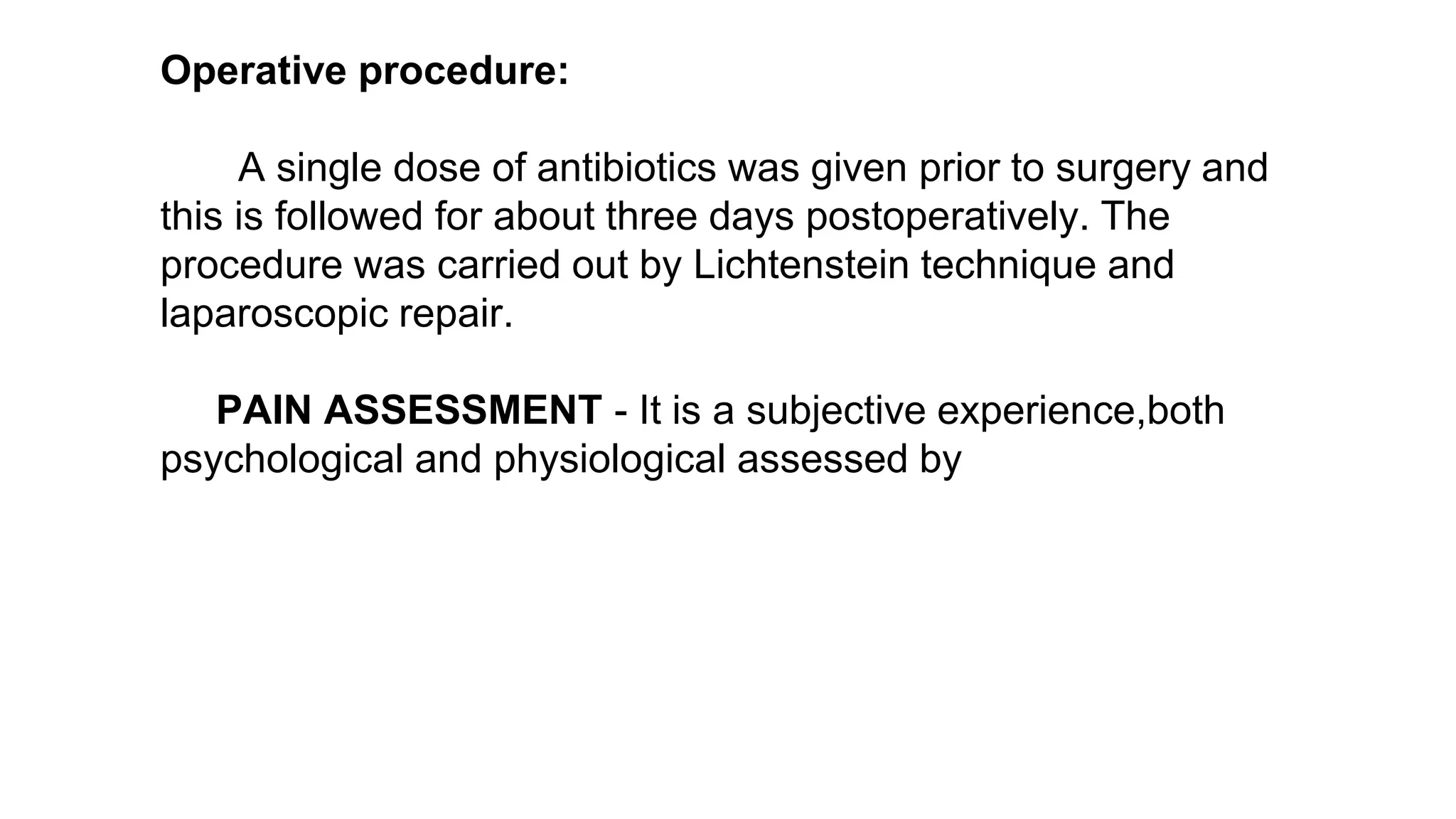 COMPARATIVE STUDY BETWEEN OPEN AND LAPAROSCOPIC INGUINAL HERNIA REPAIR.pptx