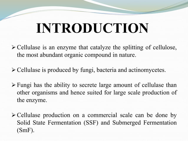 Comparative study of cellulase production by aspergillus niger and trichoderma viridae using ...