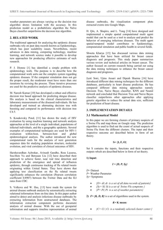 Comparative study of decision tree algorithm and naive bayes classifier for swine flu prediction ...