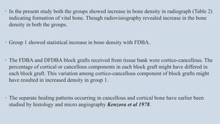 Comparative study of DFDBA and FDBA block grafts.pptx | Bone and Joint ...