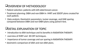 Comparative study of DIBH and Non DIBH in IMRT and 3DCRT for left side ...