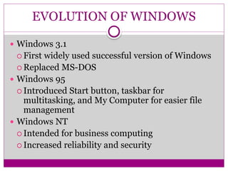 Comparative study of Linux and Windows | PPTX