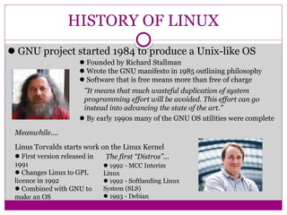 Comparative study of Linux and Windows | PPT