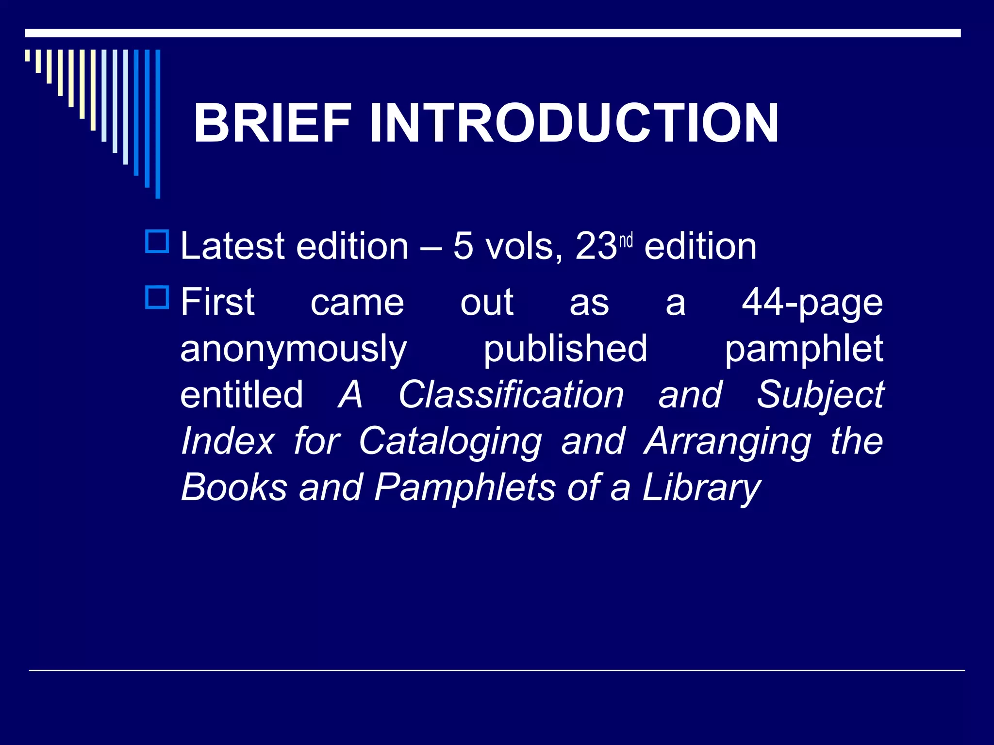 Comparative study of major classification schemes | PPT