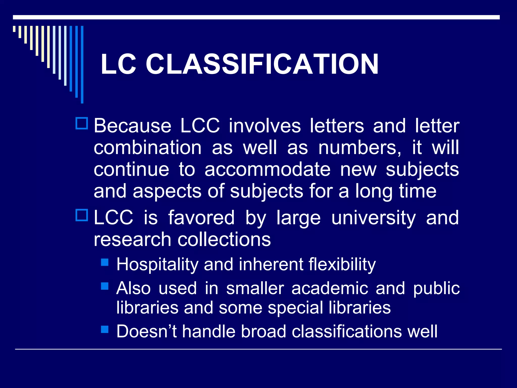 Comparative study of major classification schemes | PPT