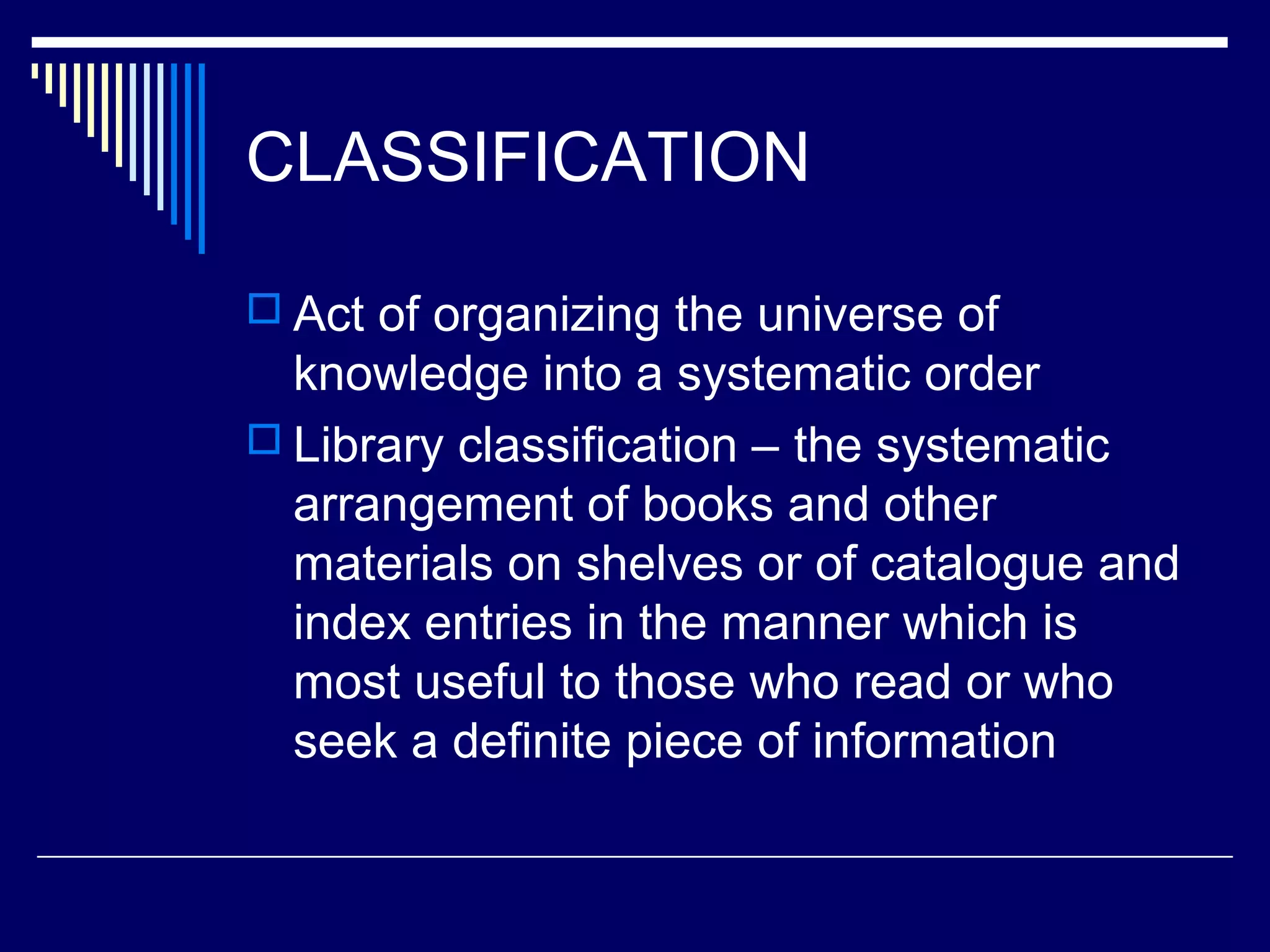 Comparative study of major classification schemes | PPT