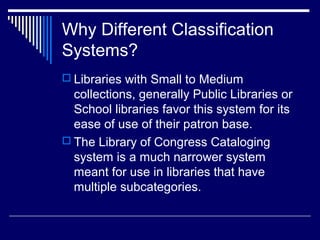 Comparative study of major classification schemes | PPT