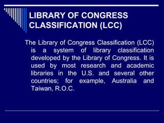 Comparative study of major classification schemes | PPT