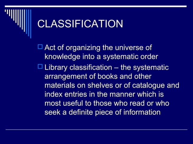 Comparative study of major classification schemes | PPT | Technology & Computing
